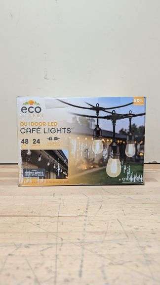 ECO Scapes Outdoor LED Cafe Lights | Open Box | (See Condition Notes ...