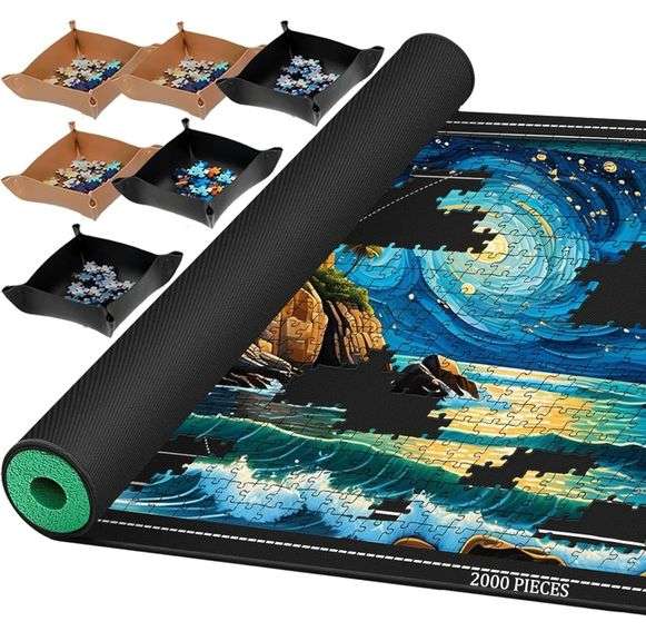 POHXEV Jigsaw Puzzle Mat Roll Up | Open Box | (See Condition Notes ...