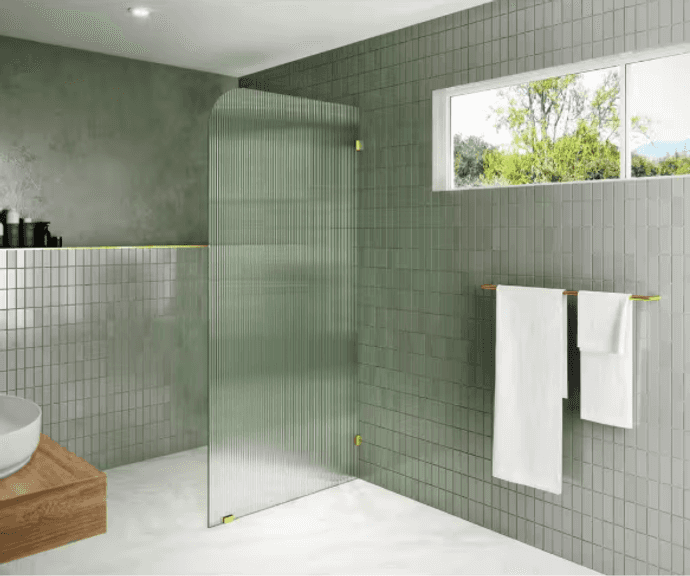 Glass Warehouse 36" x 78" x .375" Fixed Frameless Shower Door Fixed ...