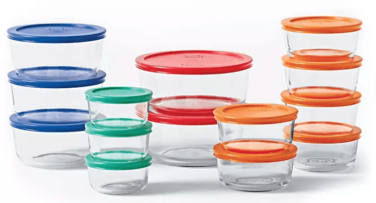 Pyrex Simply Store 28-Piece Glass Food Storage Set | Open Box - Rio ...