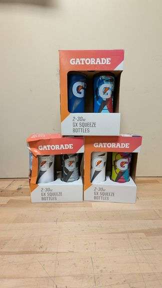 Gatorade 2-30oz GX Squeeze Bottles Set of 3 | Open Box - Rio Grande Trade