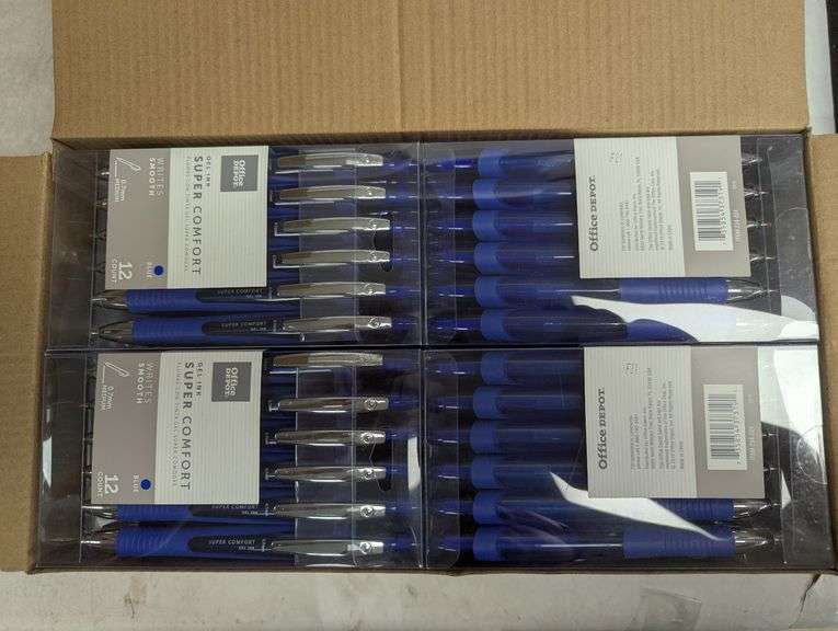 Office Depot Gel Ink Super Comfort Pen Blue 72 Units | Like New - Rio ...
