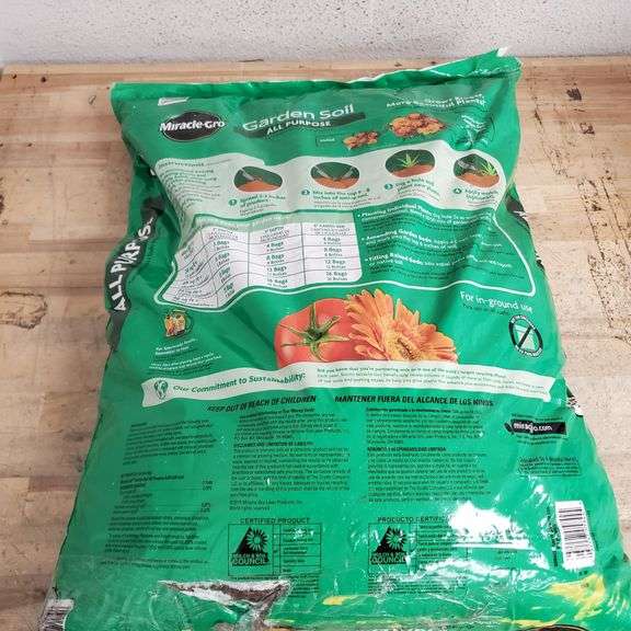 Miracle-Gro Garden Soil All Purpose | Like New - Rio Grande Trade
