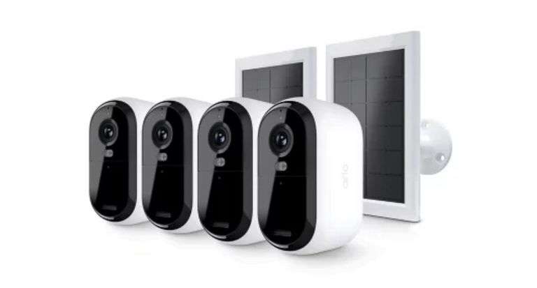 Arlo Wireless 2K Essential Outdoor Security Cameras 4 Pack | Open Box ...