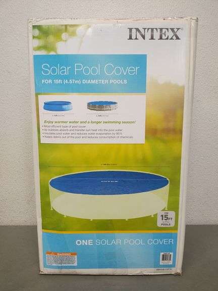 Intex Solar Pool Cover 15' Diameter | Open Box | (See Condition Notes ...