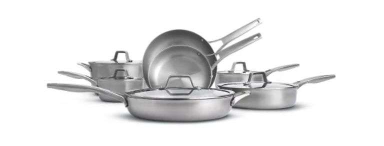 Calphalon 12 Pcs Stainless Steel Cookware Set | Open Box | (See ...