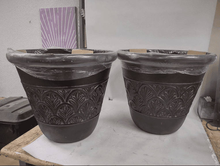 MEMBER'S MARK 22" Garden Pots, 2ct | Open Box | (See Condition Notes ...