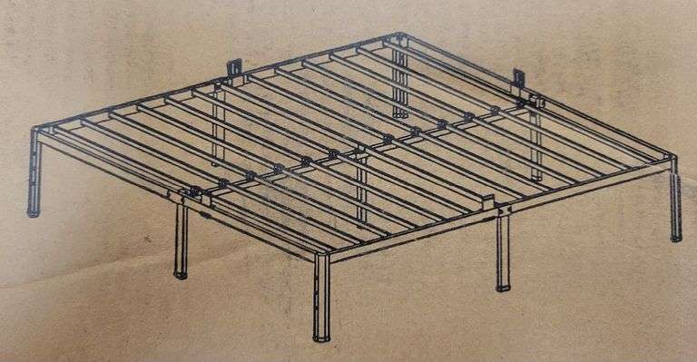 Round Corner Metal Queen Frame | Open Box | (See Condition Notes) - Rio ...