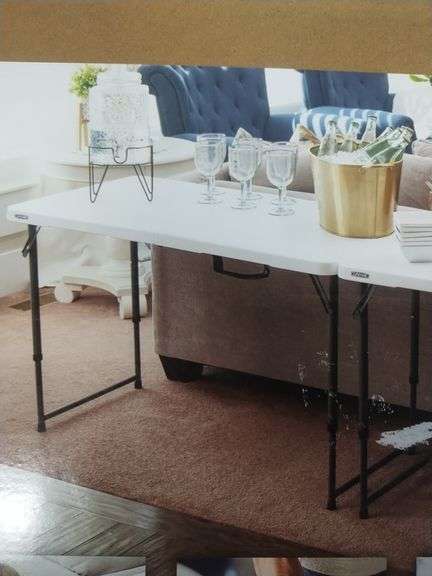 Lifetime 4Ft Adjustable Height Foldable Table | Open Box | (See ...
