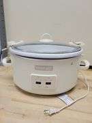 Crock-Pot 7 Qt. Cook & Carry Programmable Slow Cooker White | Open Box ...