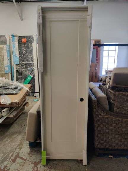 Lincoln Park Smooth Flat Jamb Prehung 24''x80'' Left Hand | Open Box ...