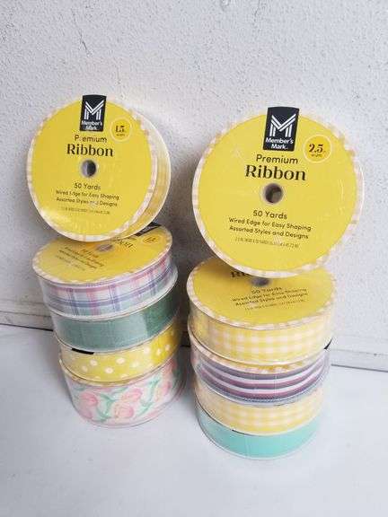 Member's Mark Premium Ribbons 1.5"W & 2.5"W Set of 10 | Open Box | (See ...