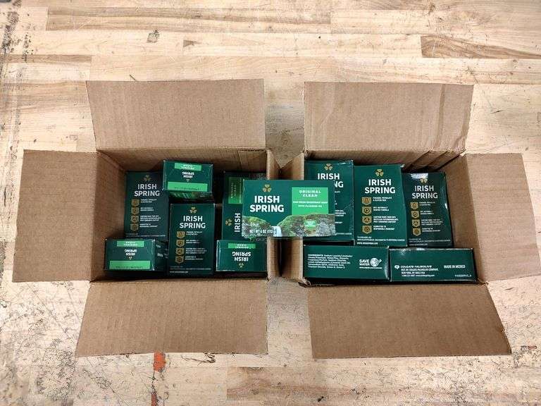 IRISH SPRING Original Clean Bar Deodorant Soap w/Flaxseed Oil Bundle ...