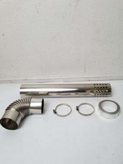 Direct Vent Kit For Tankless Water Heater, 3" OD Elbow && 3"OD x 19.7"L ...