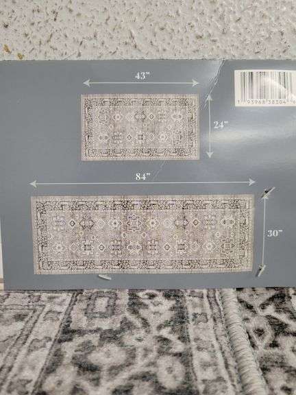 Members Mark Everwash Washable Accent & Runner Rugs - Set Of 2 | Open ...