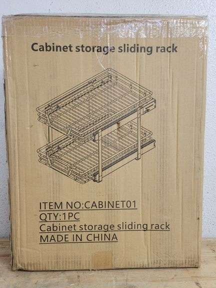 Cabinet Storage Sliding Rack | Open Box | (See Condition Notes) - Rio ...