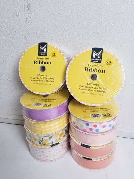 Member's Mark Premium Ribbons 1.5"W & 2.5"W Set of 10 | Open Box | (See ...