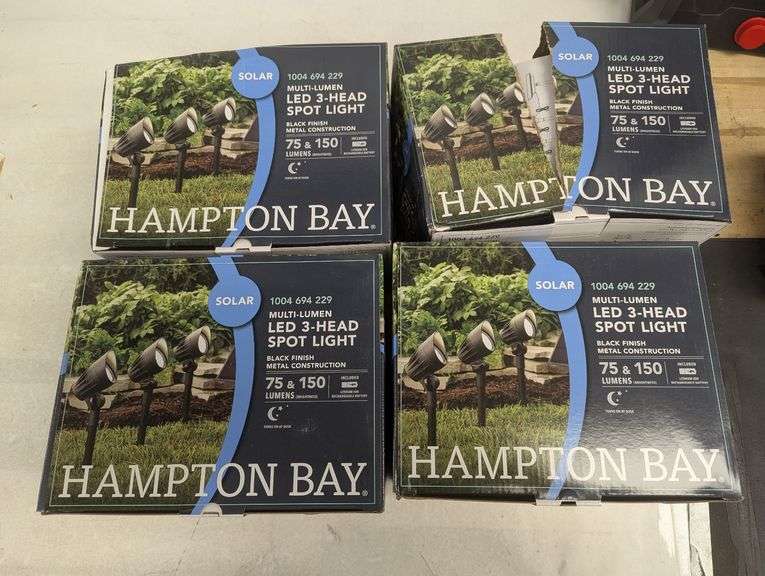 4 Boxes Of LED 3 Head Spot Lights | Open Box | (See Condition Notes ...