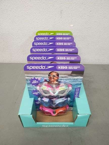 Speedo Kids Swim Goggles 3 Pack, Ages 3-10, Set Of 6 Packs | Like New ...