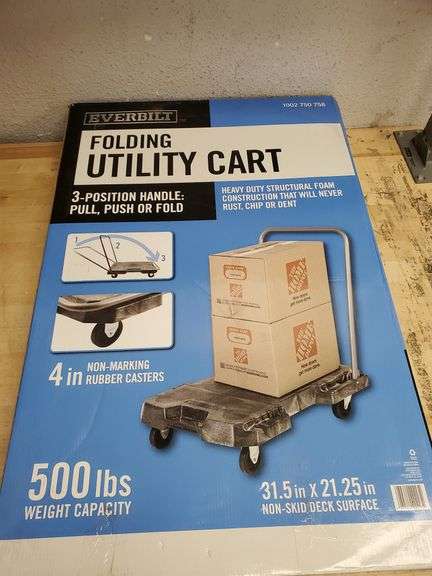 Everbilt Folding Utility Cart | Open Box | (See Condition Notes) - Rio ...