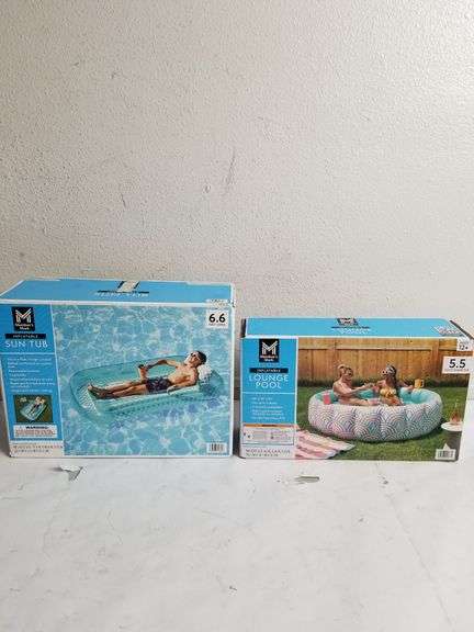 MEMBER'S MARK Inflatable Lounge Pool & Inflatable Sun Tub | Open Box ...