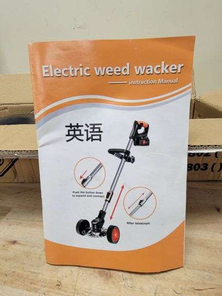 Electric Cordless Weed Wacker Kit | Open Box | (See Condition Notes ...