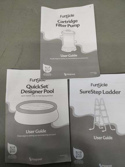 Funsicle Quick Set Designer Pool, 14' x 36" | Open Box | (See Condition ...