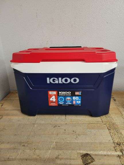 Igloo 60 QT Rolling Ice Chest Cooler | Open Box - Rio Grande Trade