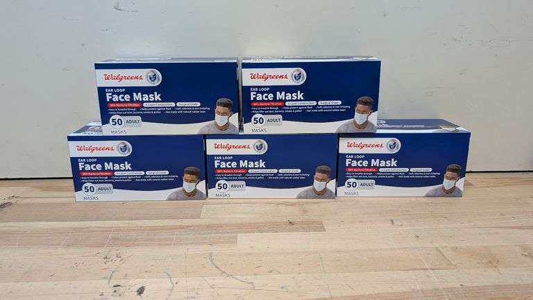 Ear Loop Face Mask 50 ct. Set of 5 | Open Box - Rio Grande Trade