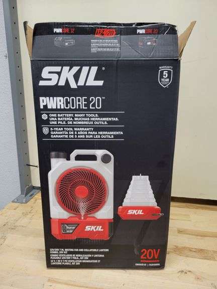 Skil Pwrcore 20 Misting Fan & Collapsible Lantern Set | Open Box | (See ...