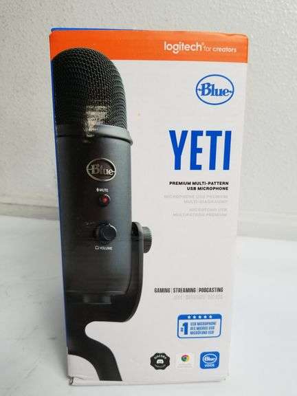 LOGITECH Blue Yeti Premium Multi-Pattern USB Microphone | Like New ...