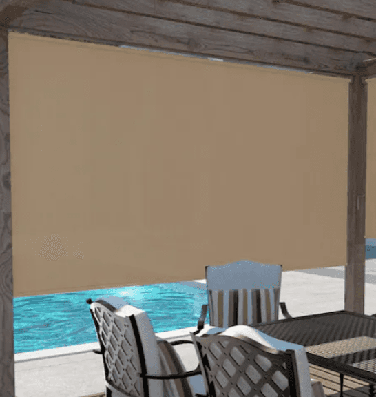 Coolaroo Outdoor Roller Shade, 72"W X 72"L, Oatmeal | Open Box | (See ...