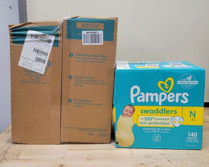 Baby/Child Item Bundle - Pampers Diapers; EvenFlo Booster Seat | Open ...