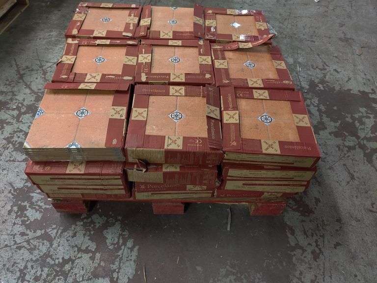 Pallet of Floor/Wall Tile, 13" x 13" Each, 36 Cases | Open Box - Rio ...