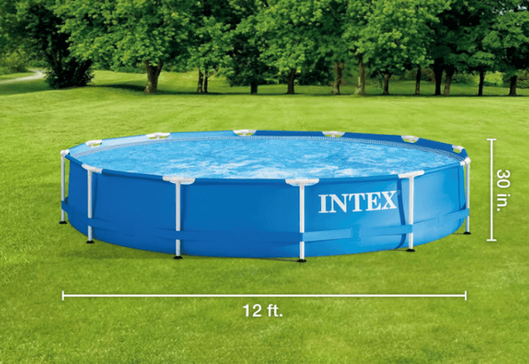 INTEX 28211EH Metal Frame Above Ground Swimming Pool Set: 12ft x 30in ...