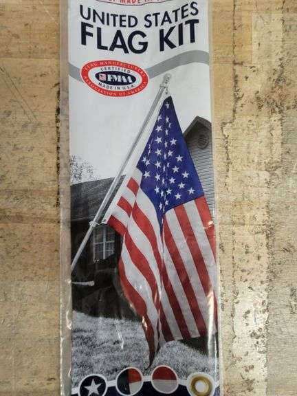 VALLEY FORGE United States Flag Kit 6'H | Open Box | (See Condition ...