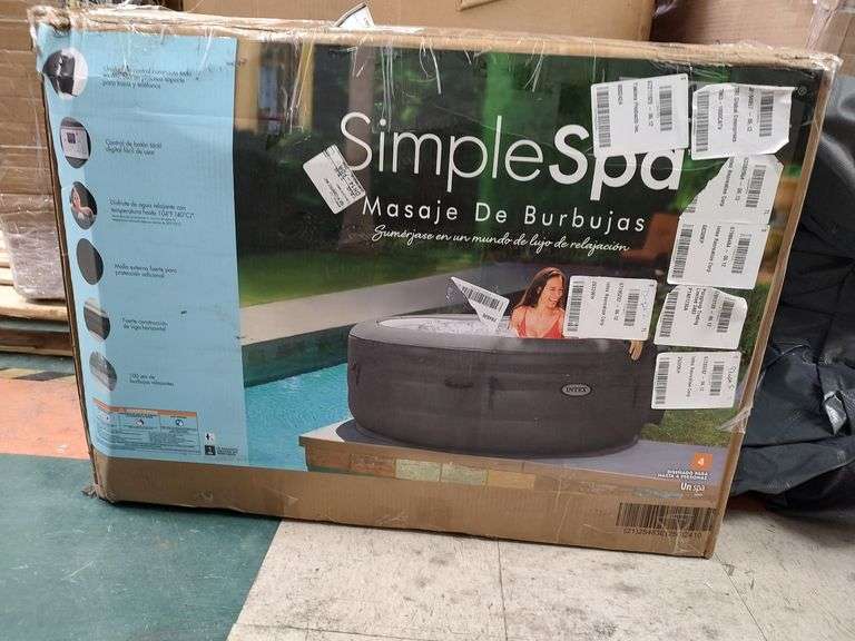 INTEX Simple Spa Bubble Spa | Open Box | (See Condition Notes) - Rio ...