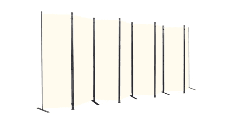 Homscreener Room Divider, 6' H X 176" W, Beige | Open Box | (See ...