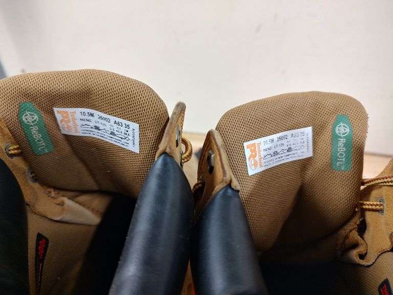 TIMBERLAND PRO Direct Attach 8" Steel Toe Waterproof Work Boots (Shoes ...