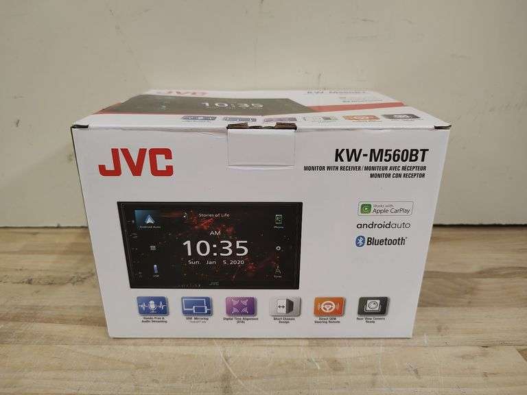 JVC Bluetooth Digital Media Car Radio Monitor w/Receiver, 6.8" | Open ...