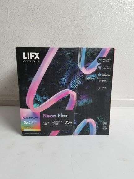 LIFX Supercolor Neon Flex 16FT LED Rope Light 85W Programmable WiFi ...