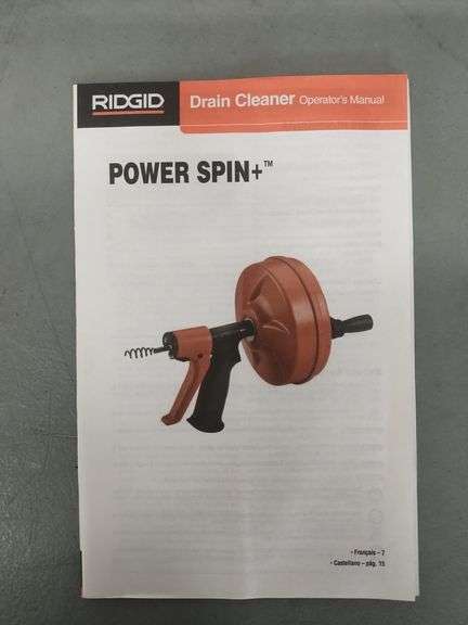Ridgid Power Spin+ Drain Cleaner | Open Box | (See Condition Notes ...