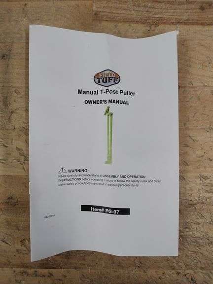 FIELD TUFF Post Puller, 2"W Poles | Open Box | (See Condition Notes ...