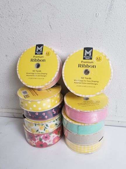 Member's Mark Premium Ribbons 1.5"W & 2.5"W Set of 10 | Open Box | (See ...