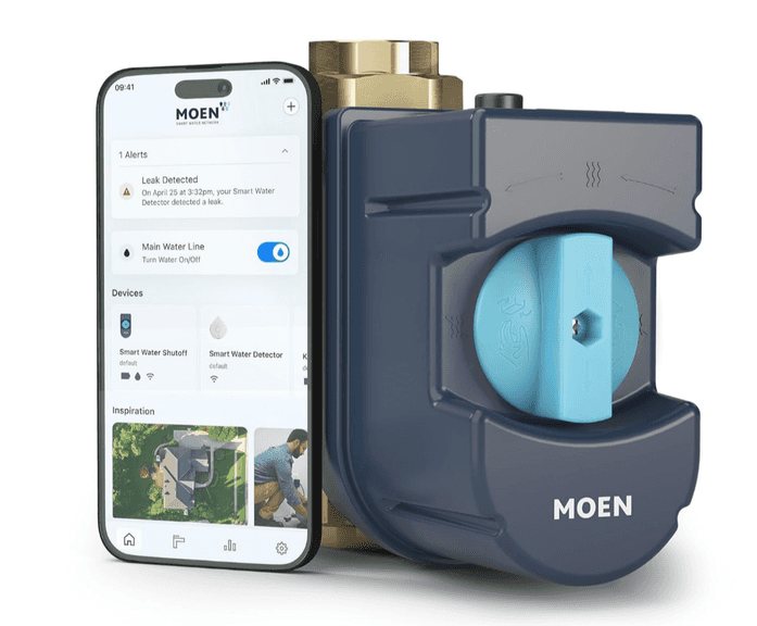 MOEN Flo Smart Water Monitor & Automatic Shutoff Sensor, 1.25" Dia ...