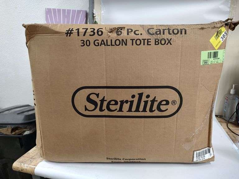 STERILITE 30gal Storage Tote Boxes, 6ct | Open Box | (See Condition ...