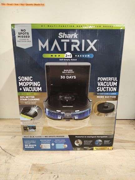 SHARK Matrix Mop & Vacuum | Open Box | (See Condition Notes) - Rio ...