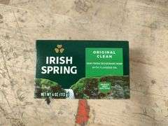 IRISH SPRING Original Clean Bar Deodorant Soap w/Flaxseed Oil Bundle ...
