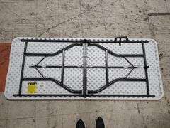 MAXCHIEF Fold-Up Portable Table, 6' | Open Box | (See Condition Notes ...