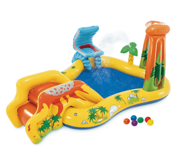 Intex Inflatable Dinosaur Play Center Outdoor Playhouse Inflatable ...